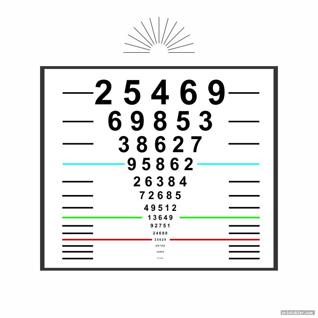 Pediatric Eye Chart Printable Gridgit