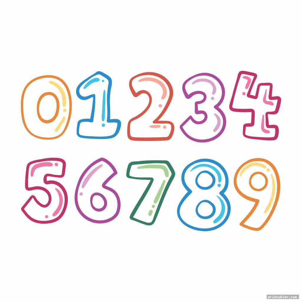 Bubble Numbers 1 10 Printable Gridgit