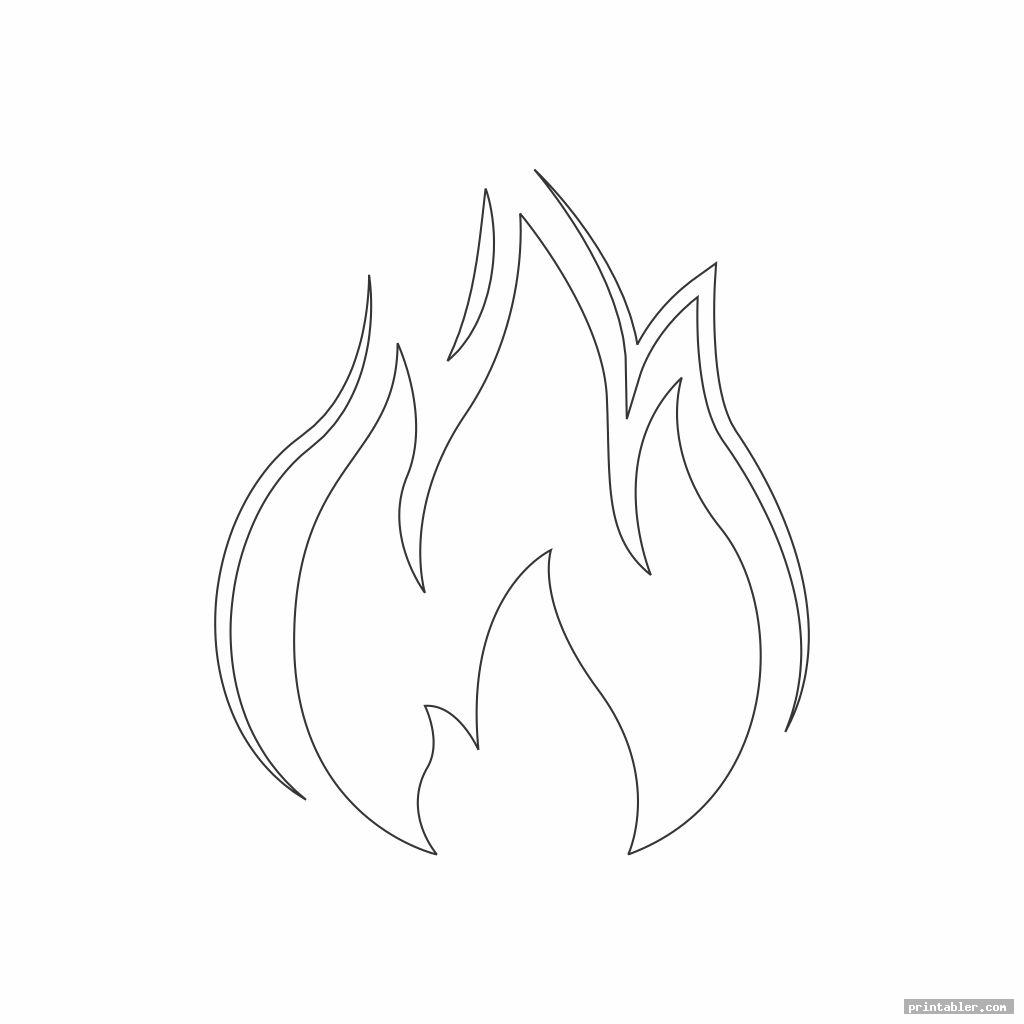 Flame Template Printout Printable Gridgit