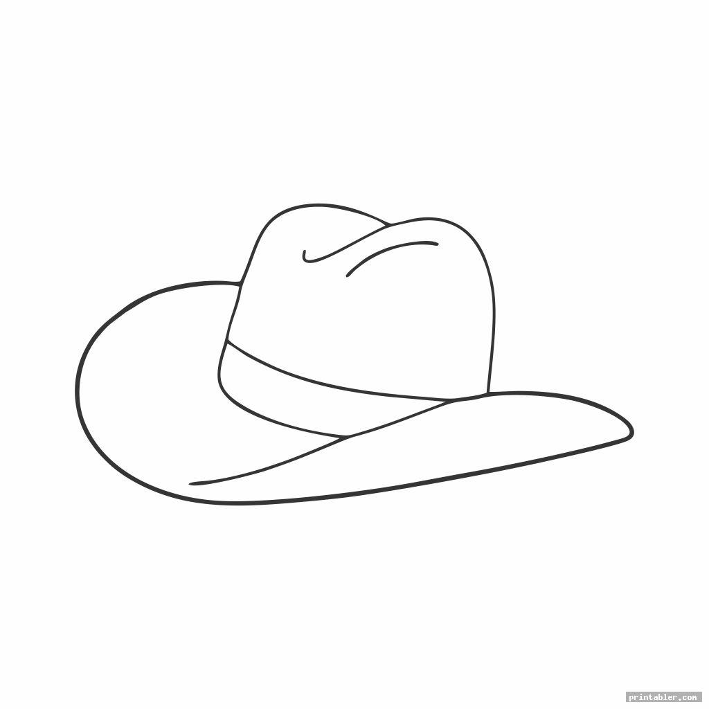Cowboy Hat Printable Clipart Gridgit