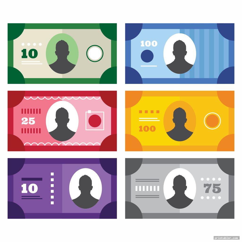 Printable Play Money Actual Size Gridgit