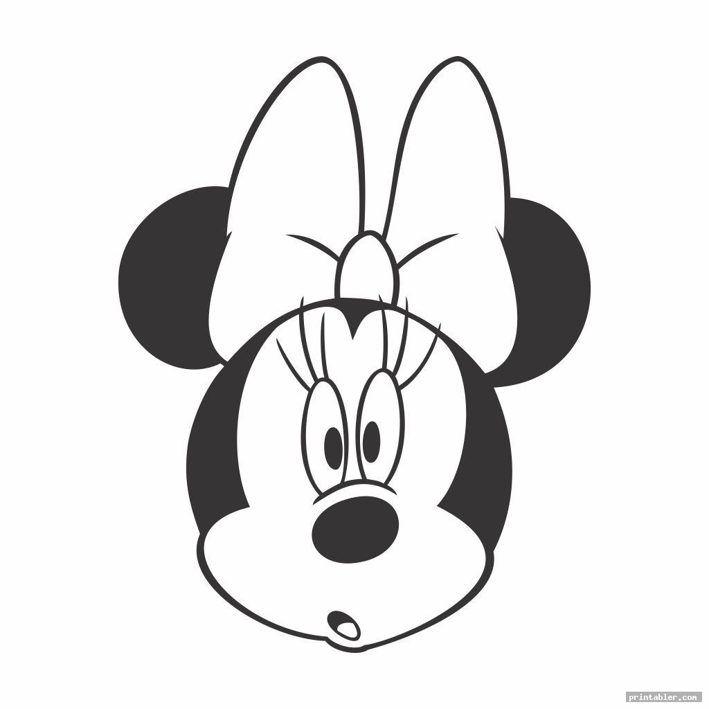 Minnie Mouse Face Template