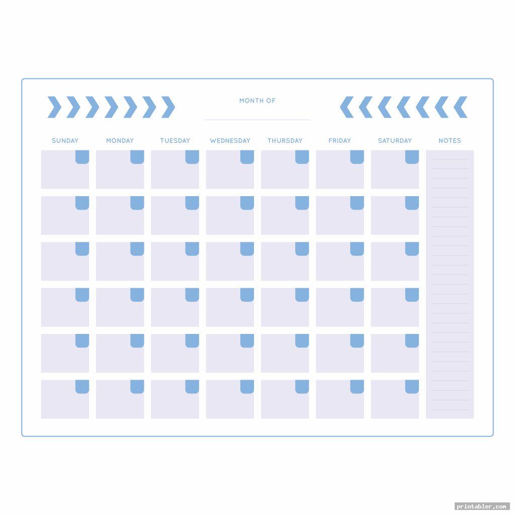 Cute Printable Calendar Templates Gridgit