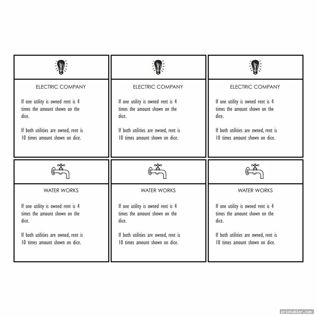Monopoly Cards Printable Gridgit Monopoly Cards Printable Gridgit